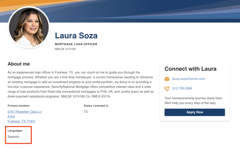 Add Language to your SNMC website | SecurityNational Mortgage Company